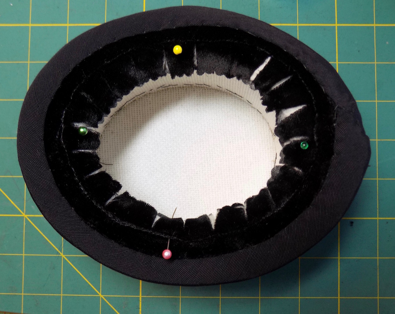 Steps to making a three part buckram hat. – …out of a portrait